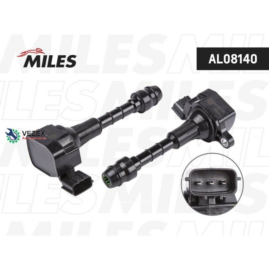 MILES AL08140 Катушка зажигания NISSAN/INFINITI 3.5 AL08140