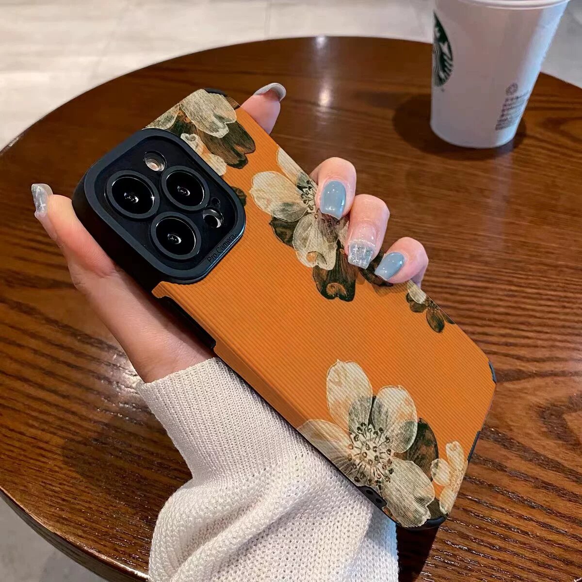 Чехол для iPhone 16 Plus из силикона с синим цветочным рисунком, премиум мягкий чехол из ТПУ для iPhone 16 Plus, защита