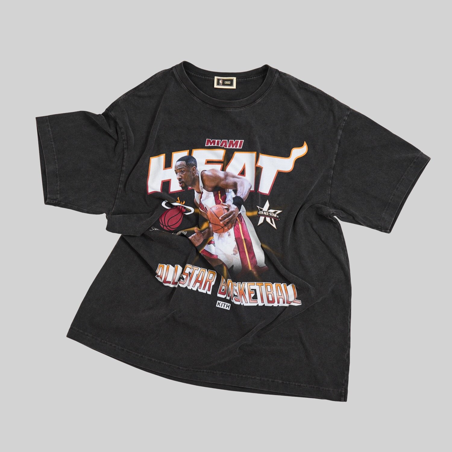 Джерси ФУТБОЛКА KITH X NBA All-STAR MIAMI HEAT VINTAGE TEE