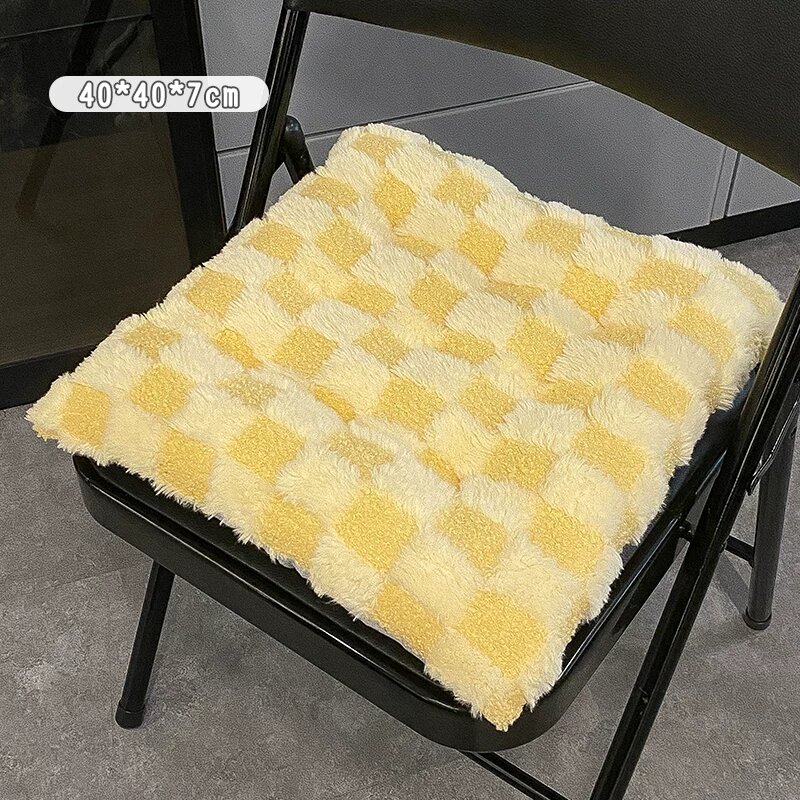 Масляно-желтая сидушка для офиса, 40x40см, яркий комфорт для офиса и классной комнаты