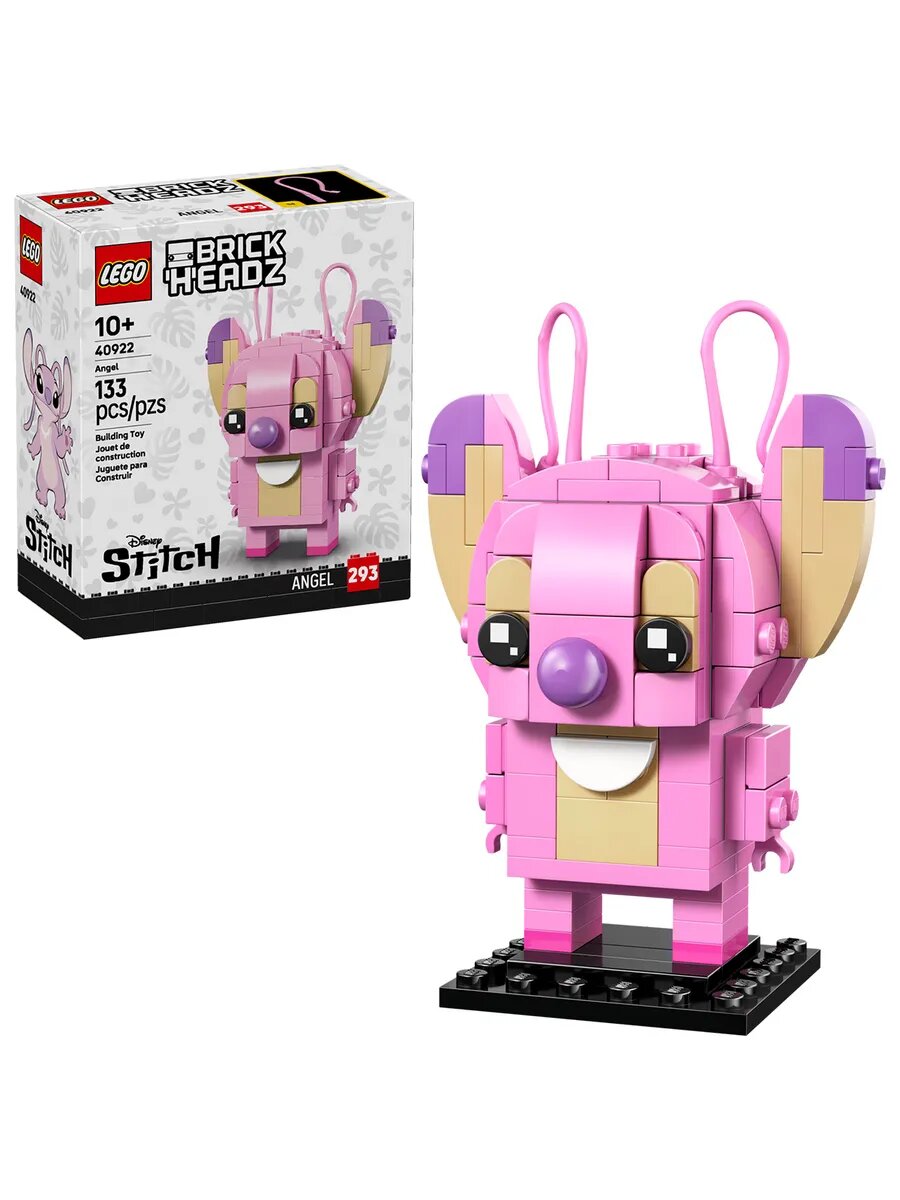 Конструктор LEGO BrickHeadz "Лило и Стич. Ангел", 133 элемента, подставка, 10 лет и старше