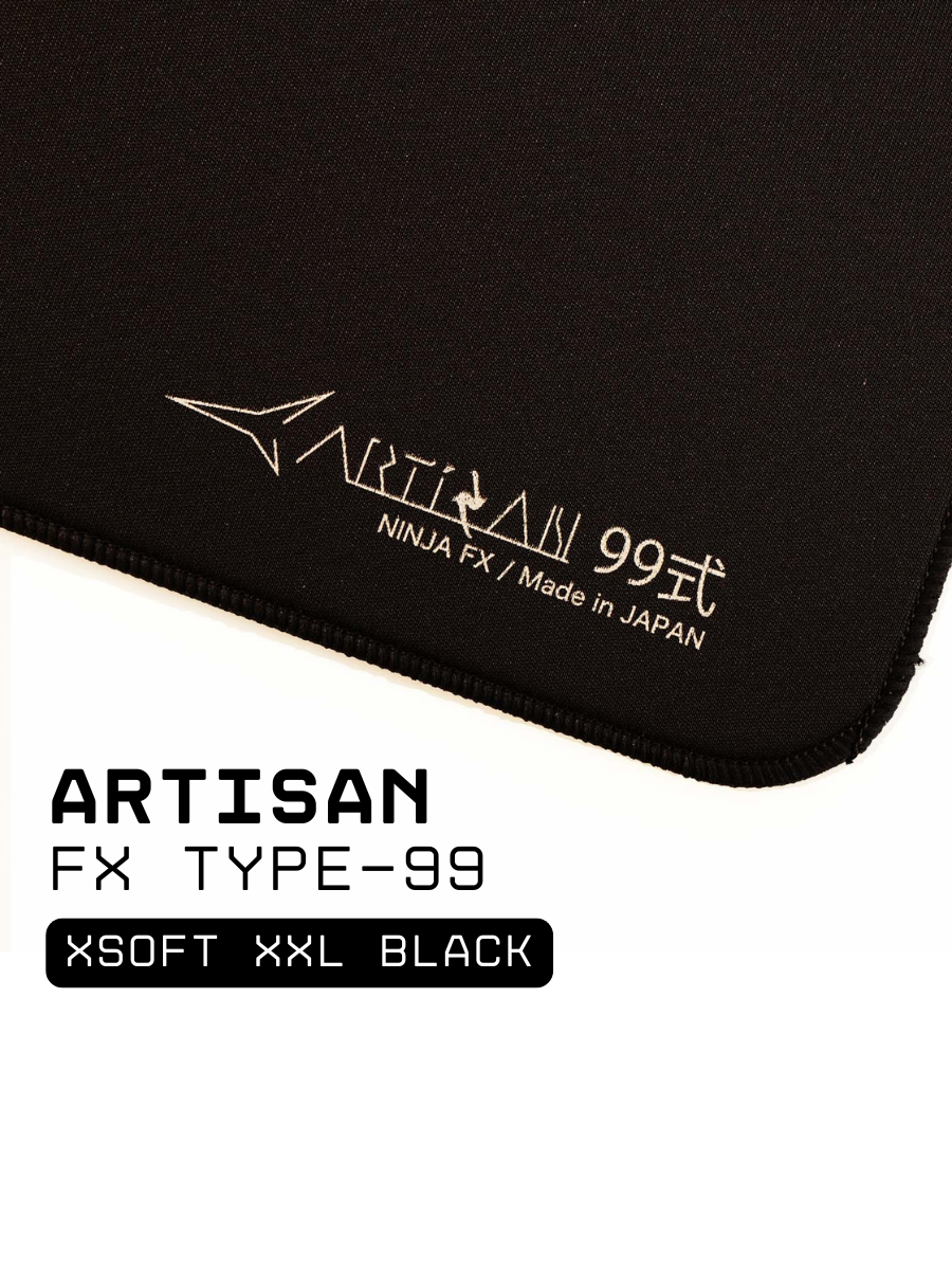 ARTISAN FX TYPE-99, XSOFT, BLACK, размер: XXL 500x490x4 мм, коврик для мыши, оригинал Япония