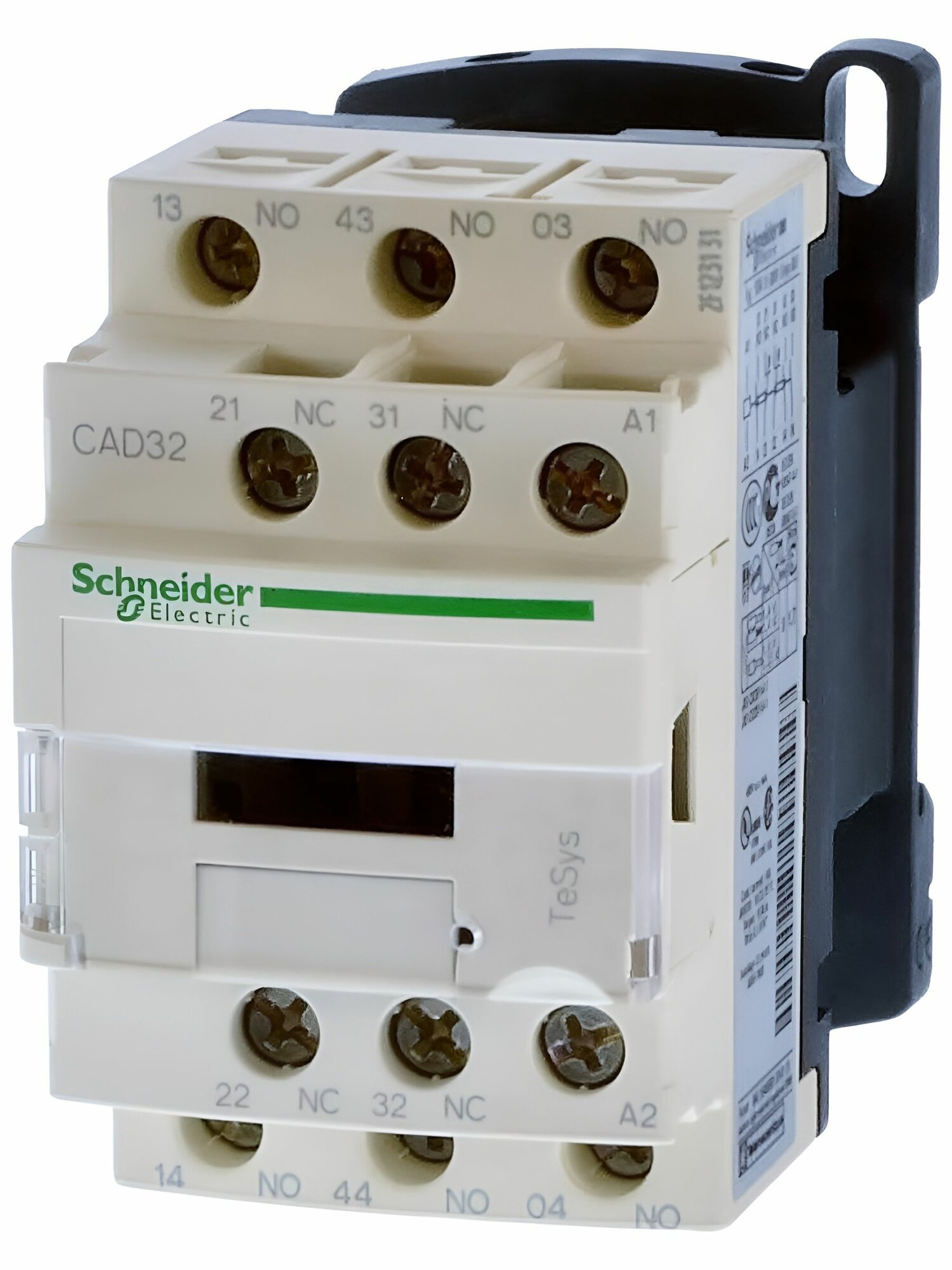 CAD32P7 Schneider Electric, контакты 3НО+2НЗ, 10А AC-14/AC-15, Uкат. 230V 50/60Hz, Вспомогательный контактор (реле).