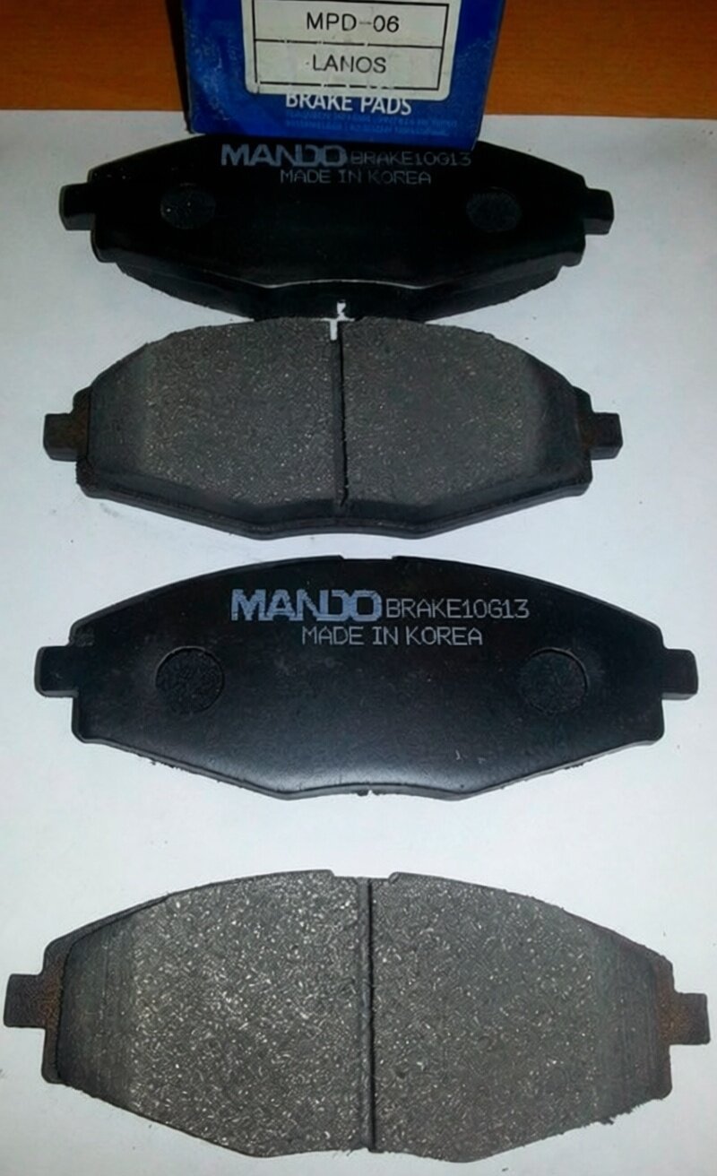 Колодки тормозные передние (CHEVROLET LANOS, SPARK, DAEWOO MATIZ , NEXIA) (TRW GDB3195) MPD06 Mando