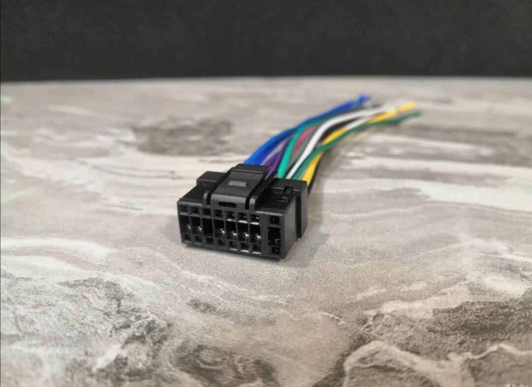 Разъём 16 pin для автомагнитолы Alpine CDA CDE CDM CVA IDA INA TDA TDE TDM серий (некоторые модели), кабель акустический