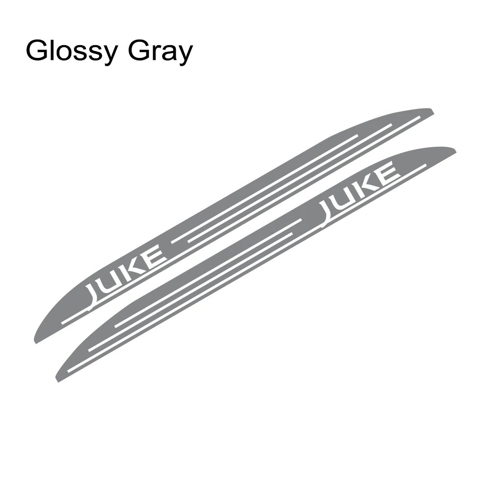 Наклейки на боковую юбку Nissan Juke, Glossy Gray, 2 шт.