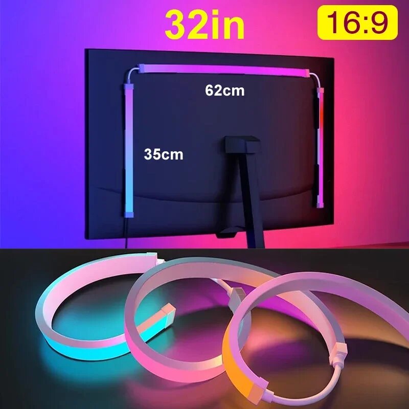 RGB-лента для монитора 32 дюйма, испускаемый цвет