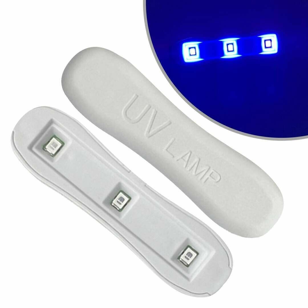 1шт Мини ультрафиолетовая лампа 7см светодиодная для дома уф uv lamp фитосветильник
