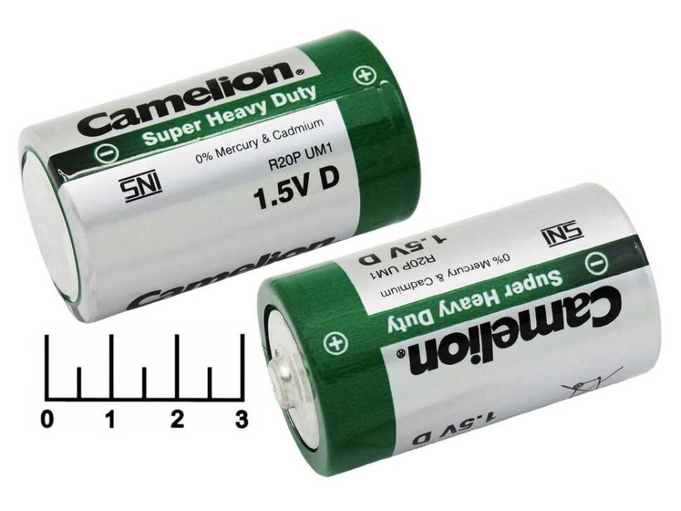 Батарейка D-1.5V Camelion Super Heavy Duty R20