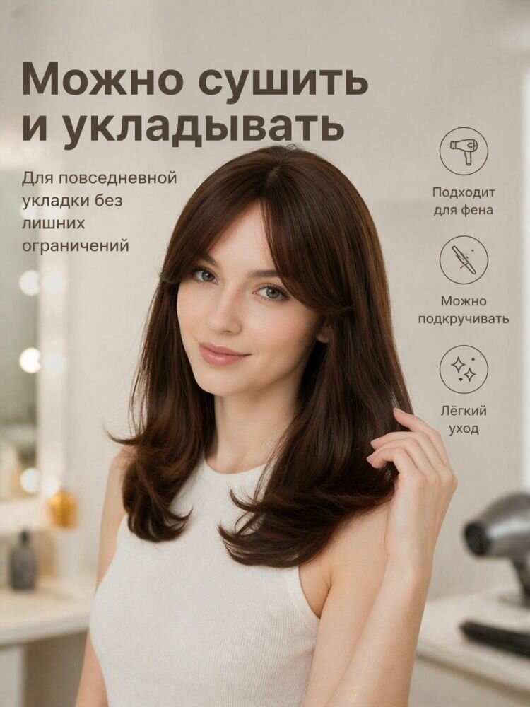 Парик, парики женские из натуральных волос, наборы для волос