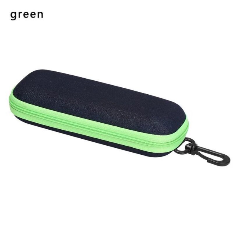 Жесткий чехол для очков из джинсовой ткани Зеленый, green