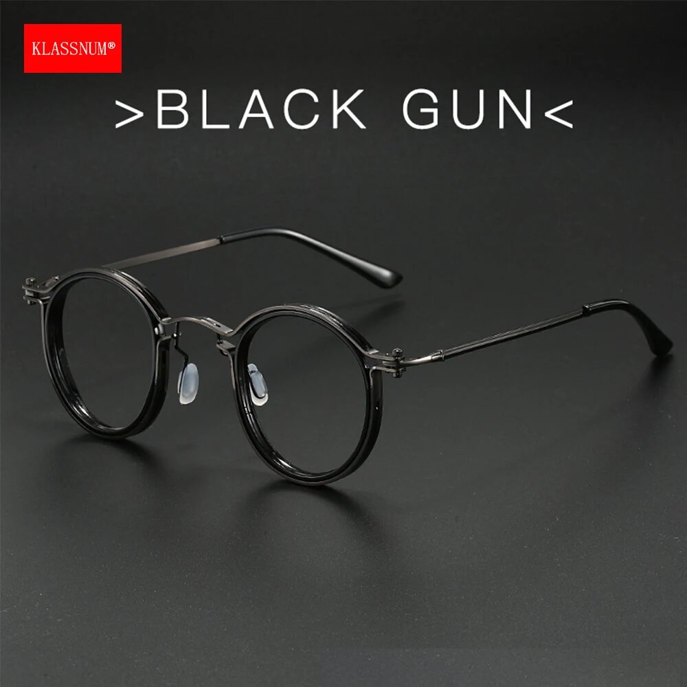Очки для чтения KLASSNUM Classic Luxury +1.0/+1.5/+2 Black Gun, +350