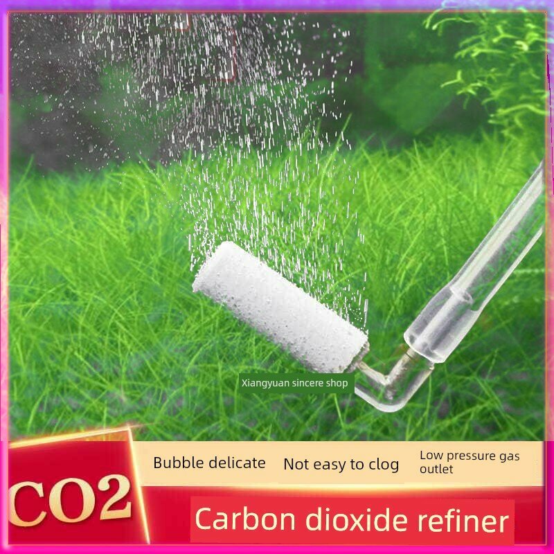 CO2 Нано-диффузор для аквариума с локтевым соединителем и 2 присосками - 1 шт