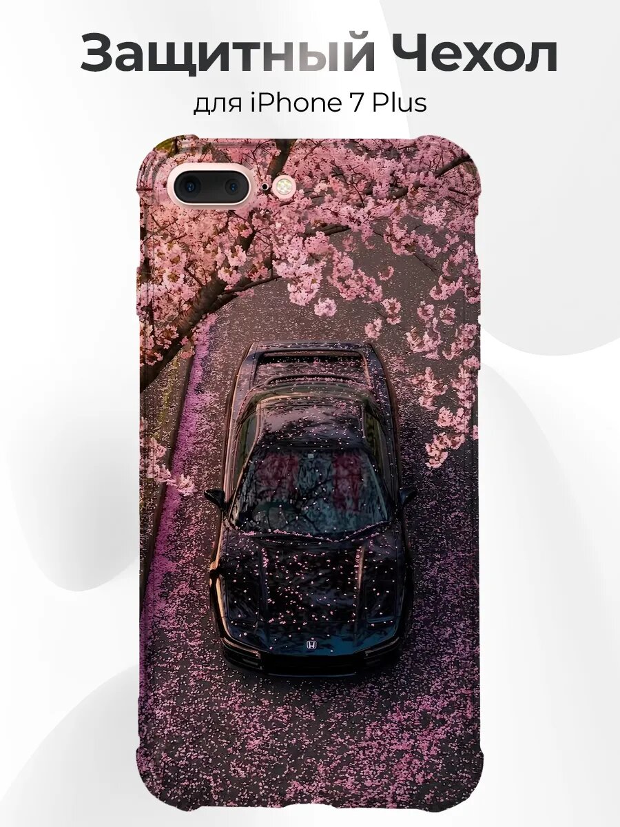 Чехол iPhone 7/8 Plus Honda NSX NA1 в розовой сакуре