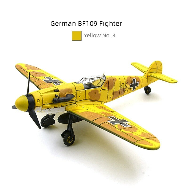 Набор модели самолета Второй мировой войны Bf-109, желтый, 20-15-5 см