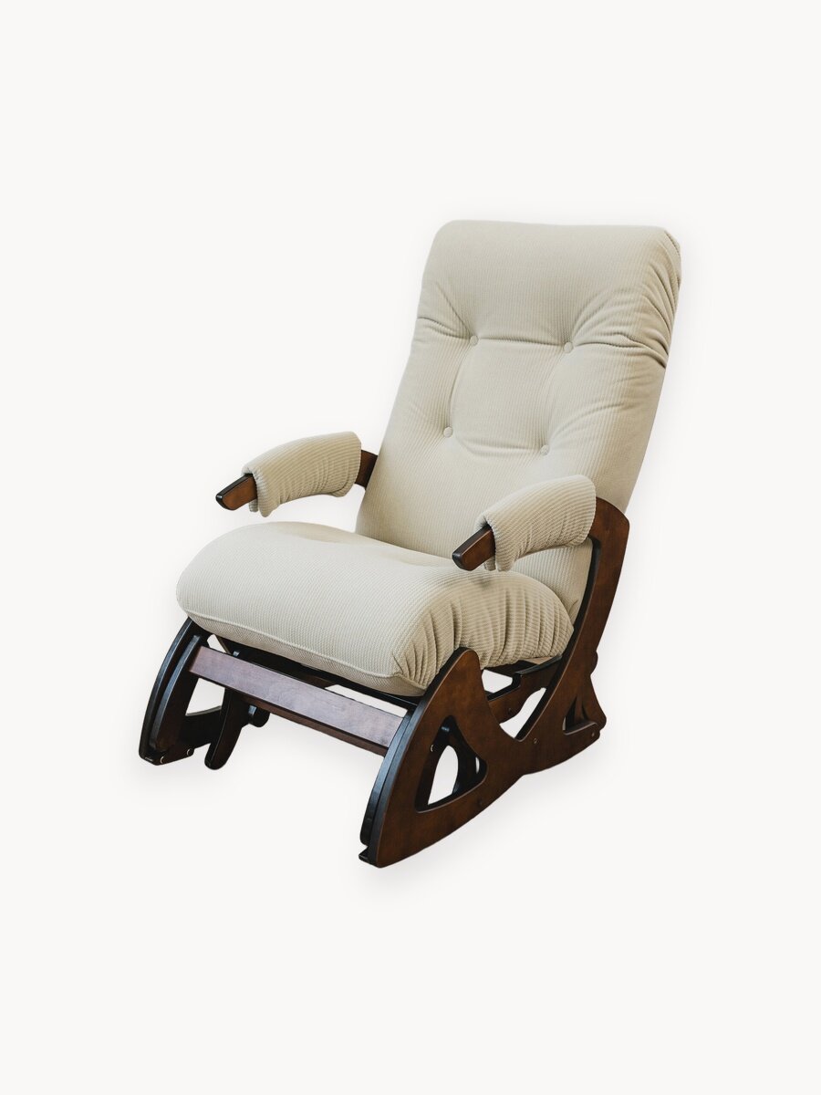 Кресло-качалка для дома и дачи с подножкой, маятниковый механизм Glider Балтик