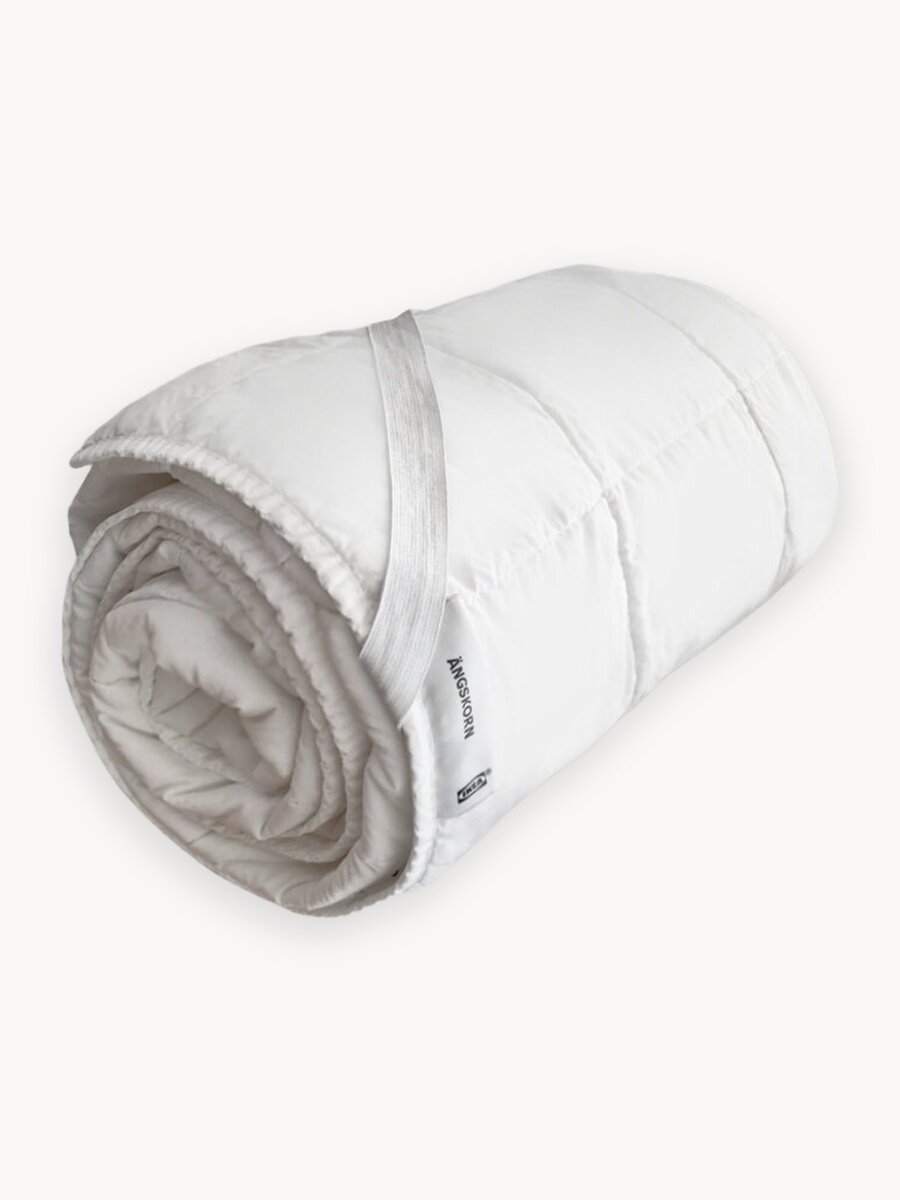 Наматрасник икеа 90 x 200 ANGSKORN лиоцелл, универсальный, белый