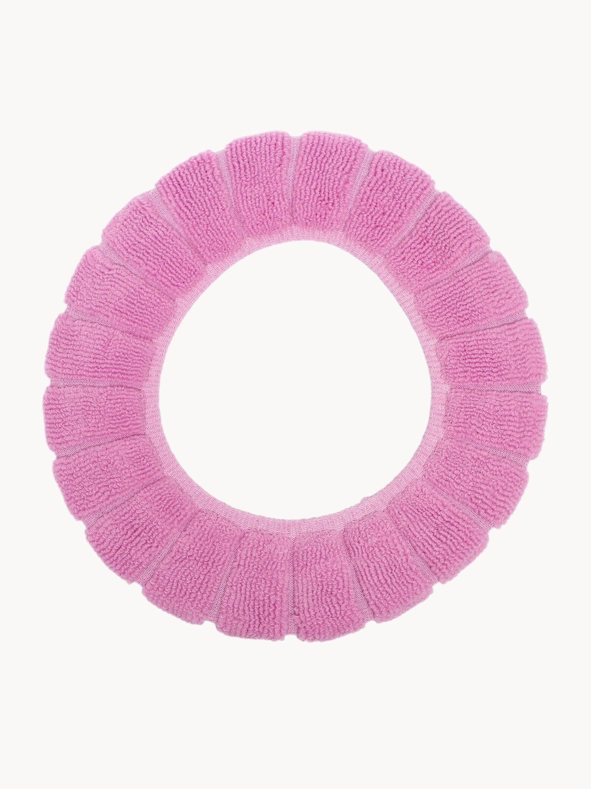 Мягкий чехол накладка на крышку и сиденье унитаза "Доляна", цвет розовый