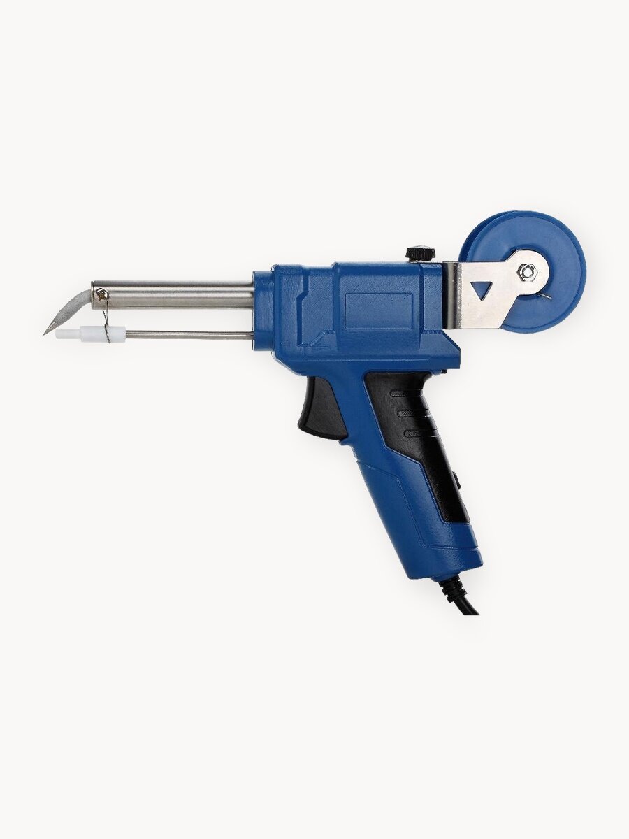 Паяльник с автоподачей припоя S-Line ZD-555 кнопка переключения с высокой мощности на низкую (30Вт/60Вт