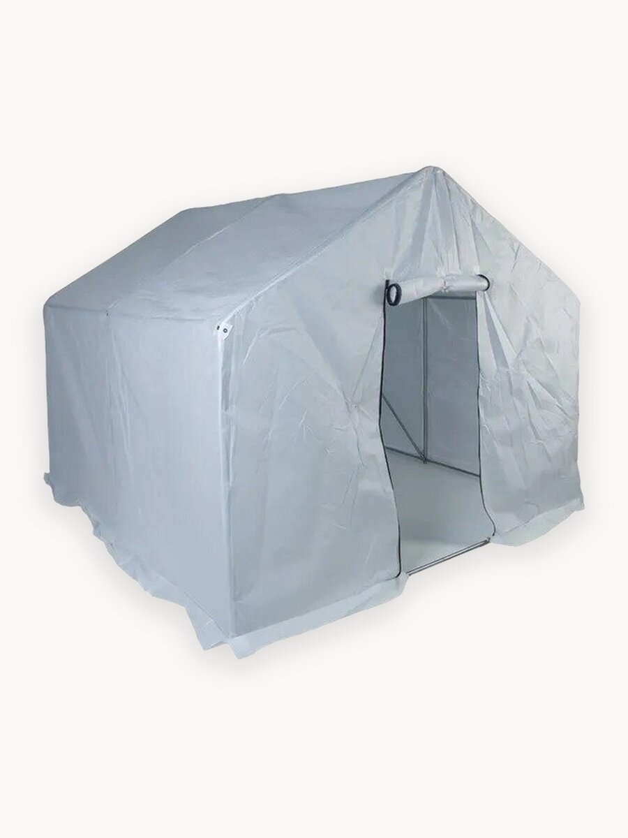 Теплица 4.9х2.45х2.1м, оцинкованная сталь, спанбонд