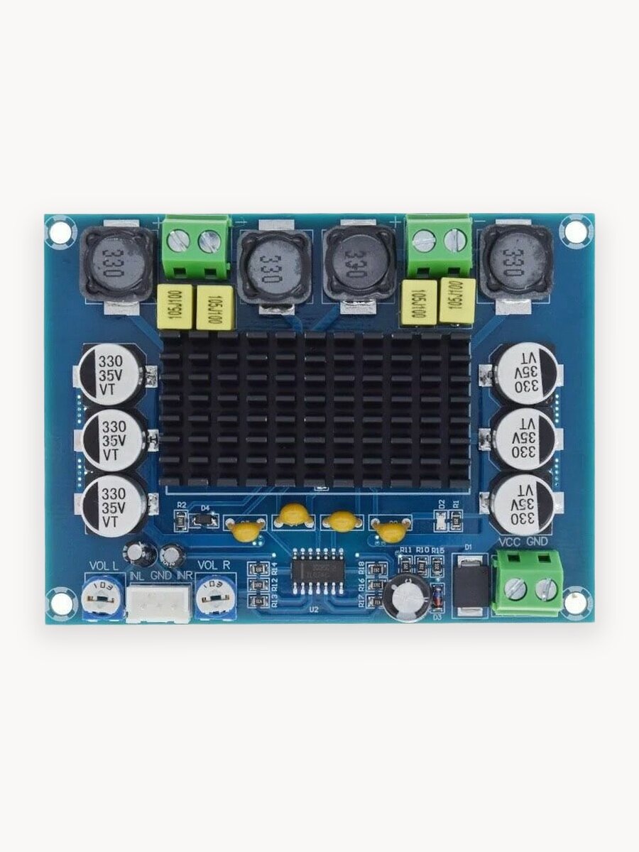 Усилитель звука для колонок 2X120 Вт, плата усилителя мощности звука чип TPA3116D2, XH-M543