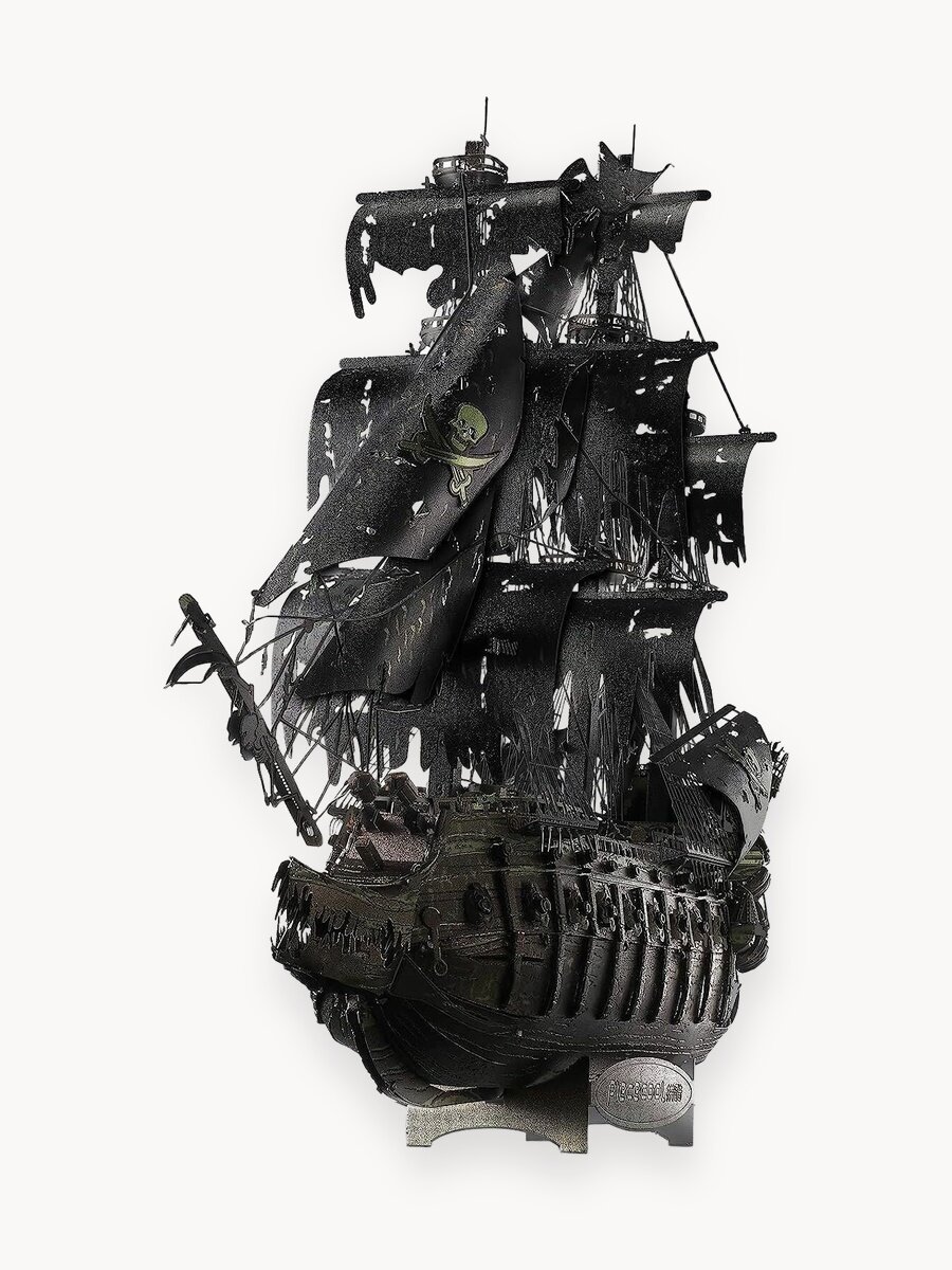 3D Пазлы, конструктор металлический, Модель пиратского корабля Летучий Голландец