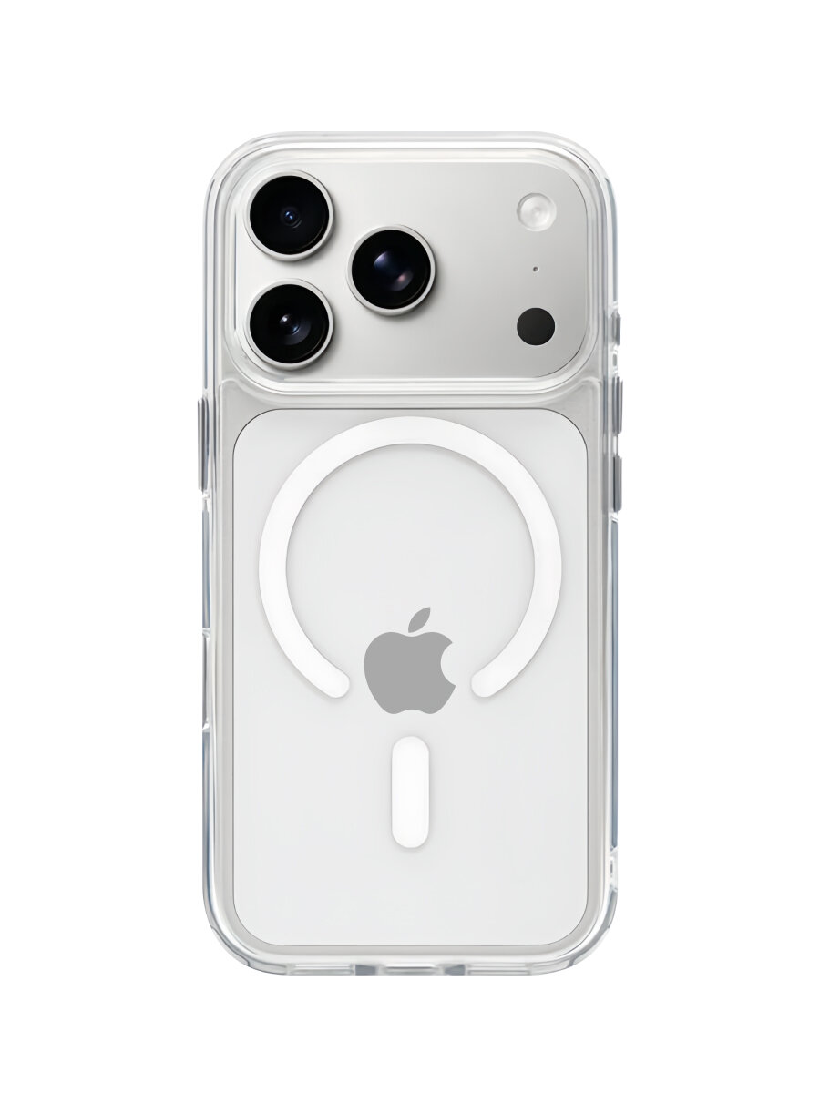 Чехол для iPhone 17 Pro Clear Case / Case with Магсейф / Айфон 17 Про / Прозрачный