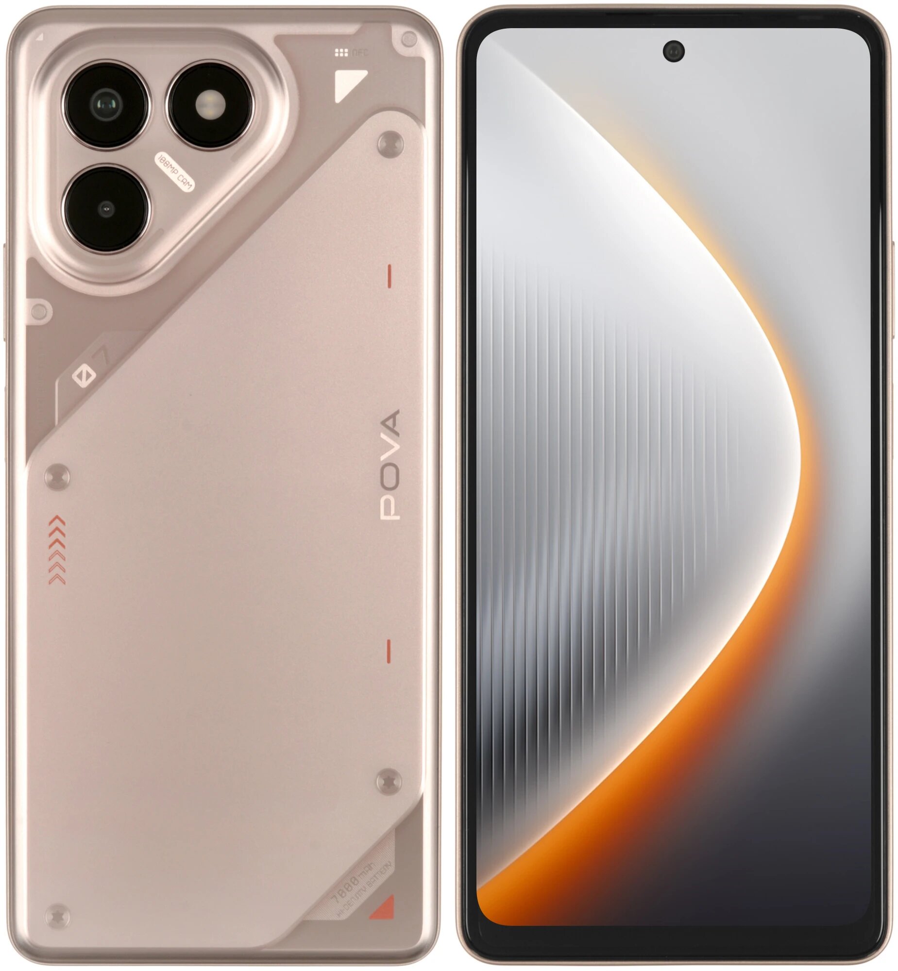 Смартфон Tecno Pova 7 Neo 8Gb/256Gb (космический титан) Ростест (EAC) 13 мес. гарантия