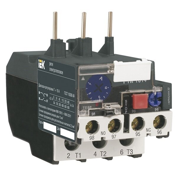 Реле РТИ-1314 электротепловое 7-10А ИЭК DRT10-0007-0010, тепловое