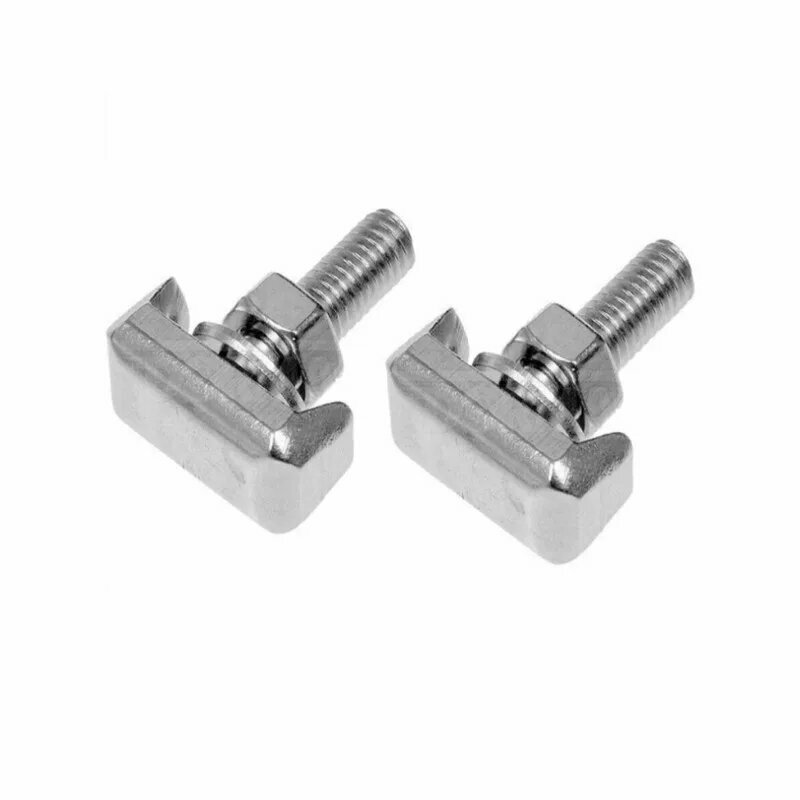 2 шт, 6 мм, модификация автомобильного аккумулятора, Т-образный болт, втулка, замена аккумулятора, крепежный винт в форме гор из нержавеющей стали, обычная гайка CN