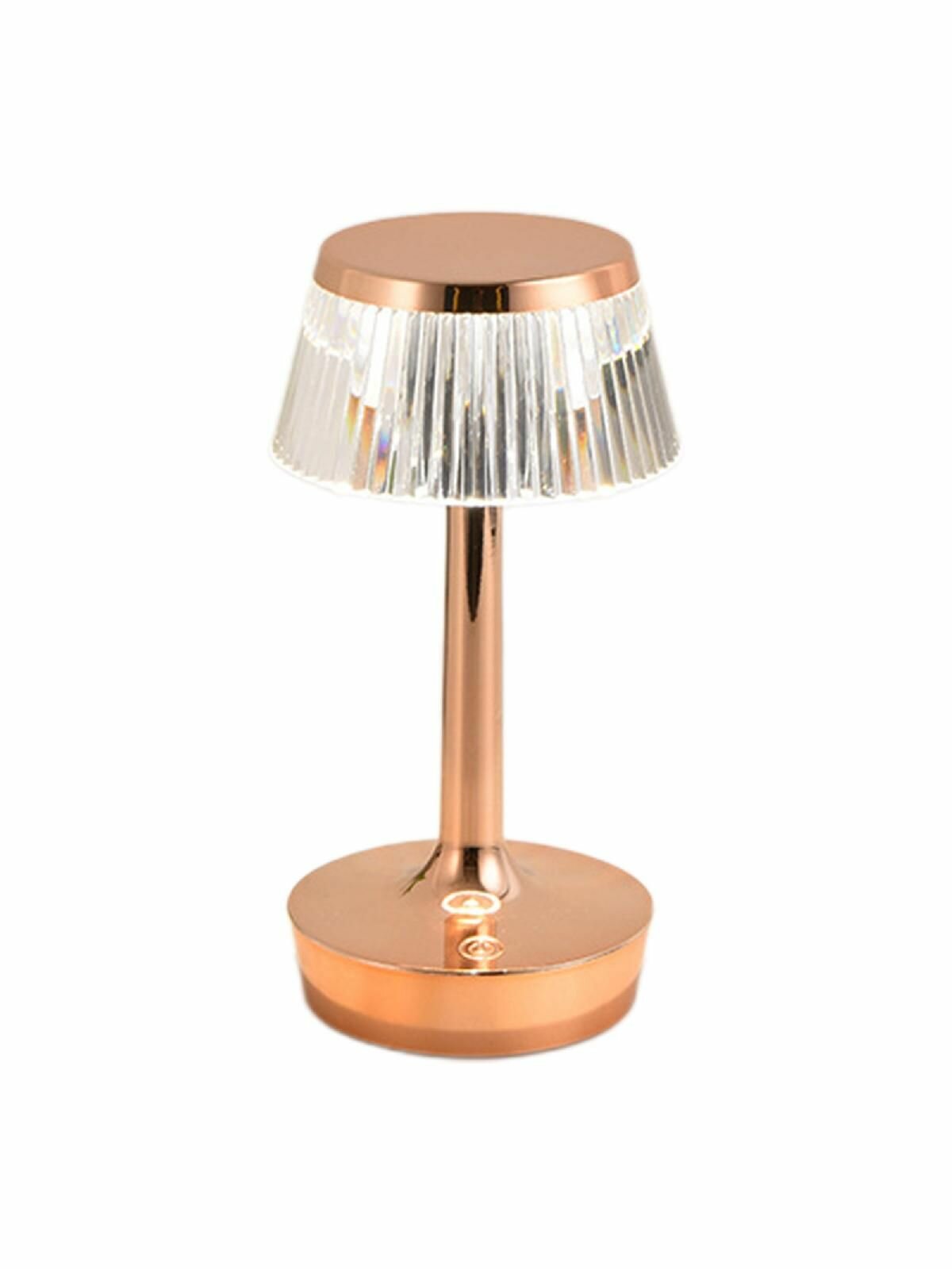 Ночник,1 коробка светодиодной настольной лампы с кристаллами гриба и бриллиантами-розовое золото