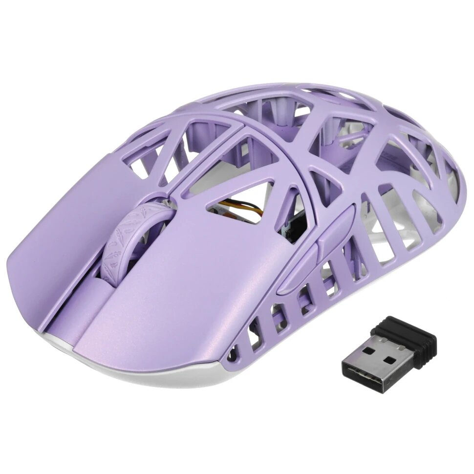 Мышь беспроводная WLMOUSE Beast Max сиреневый, PixArt PAW3950HS, 30000 dpi, 8000 Гц