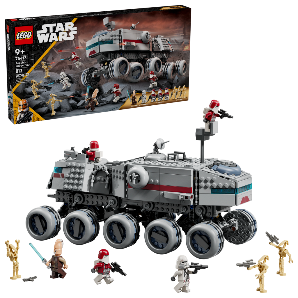 Конструктор LEGO Star Wars Республиканский Джагернаут 75413, 813 деталей, от 9 лет