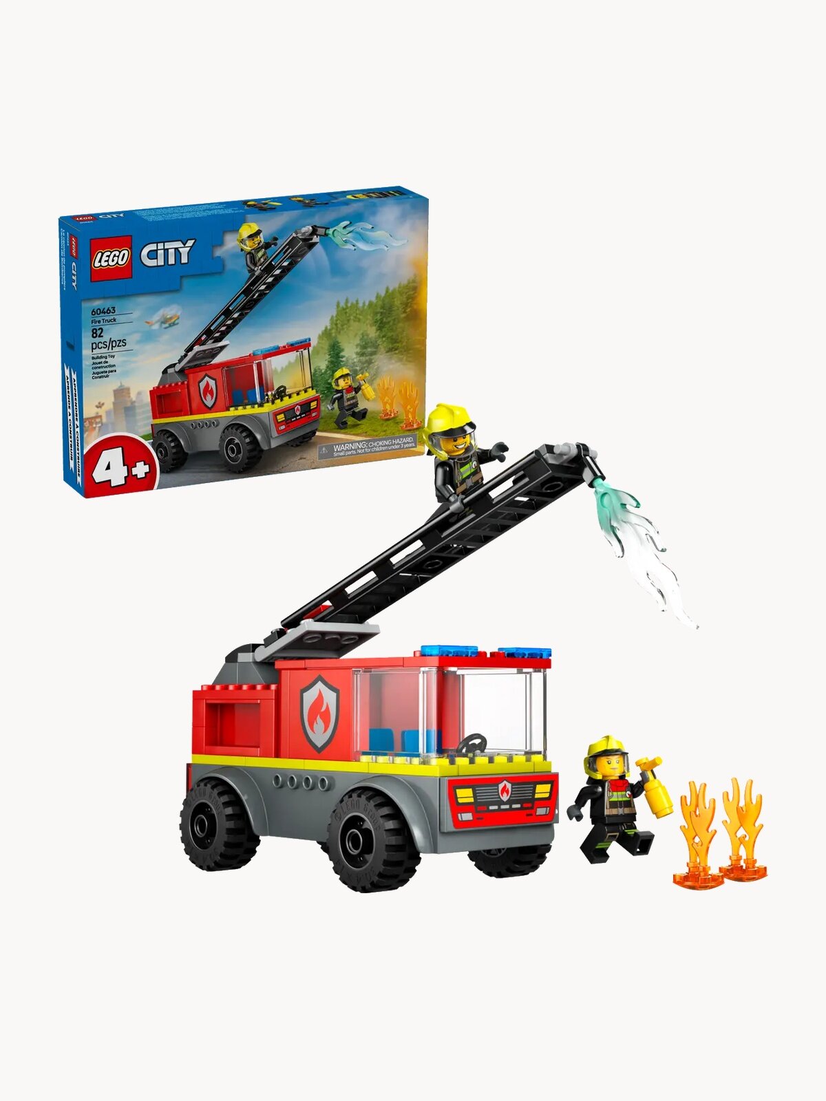 Конструктор LEGO Сity 60463 Пожарная машина с лестницей, 82 дет.