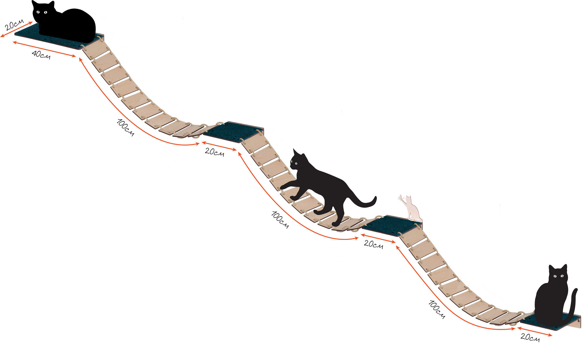 Настенный игровой комплекс Хвостович №108, цвет: изумруд