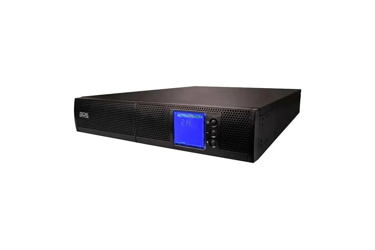 ИБП PowerCom SNT-1000, двойные преобразователи, ЖК-экран, 1000 ВА/1000 Вт, чёрный