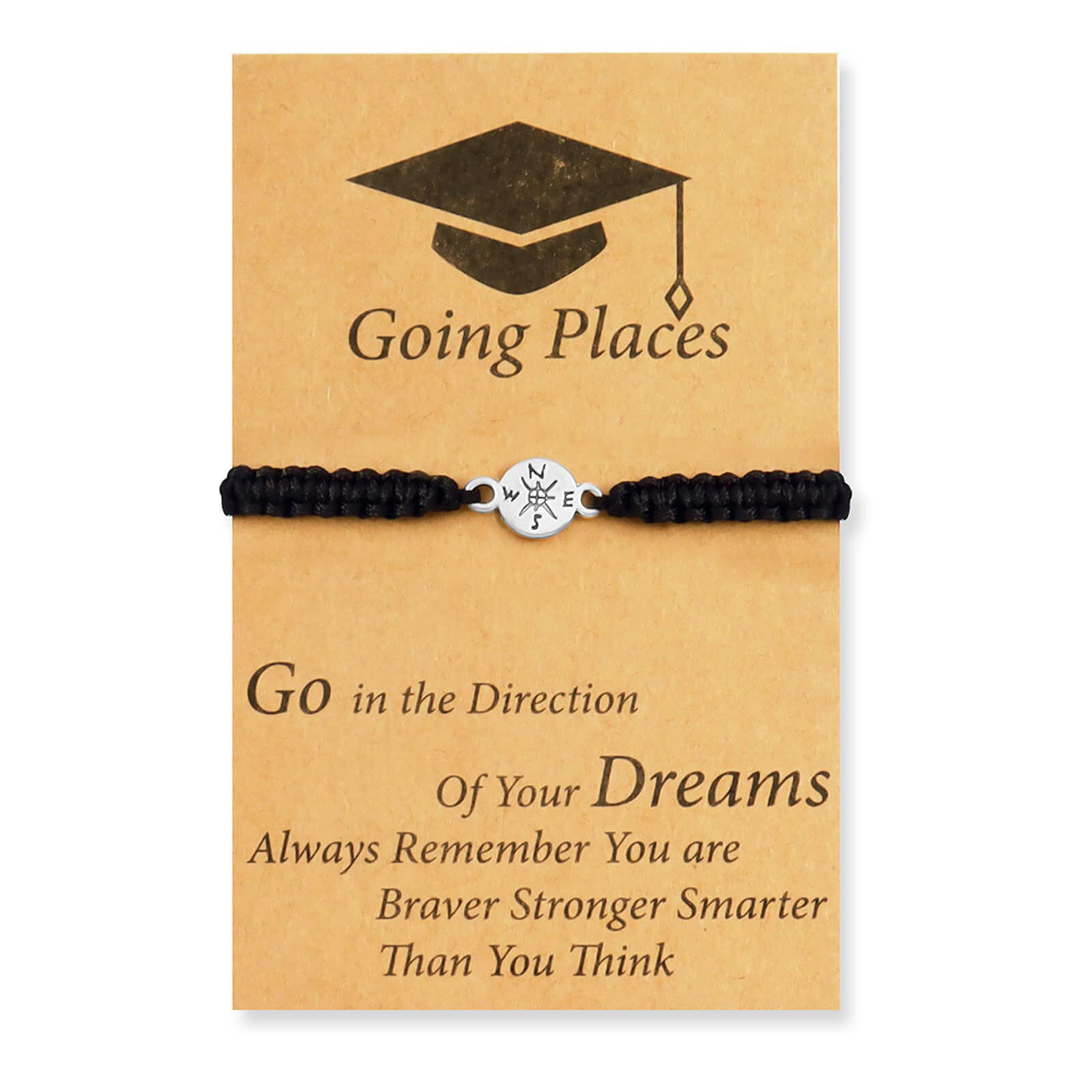 Браслет для гадания, YM Плетеный Компас Окончание учебы Карта Пара
