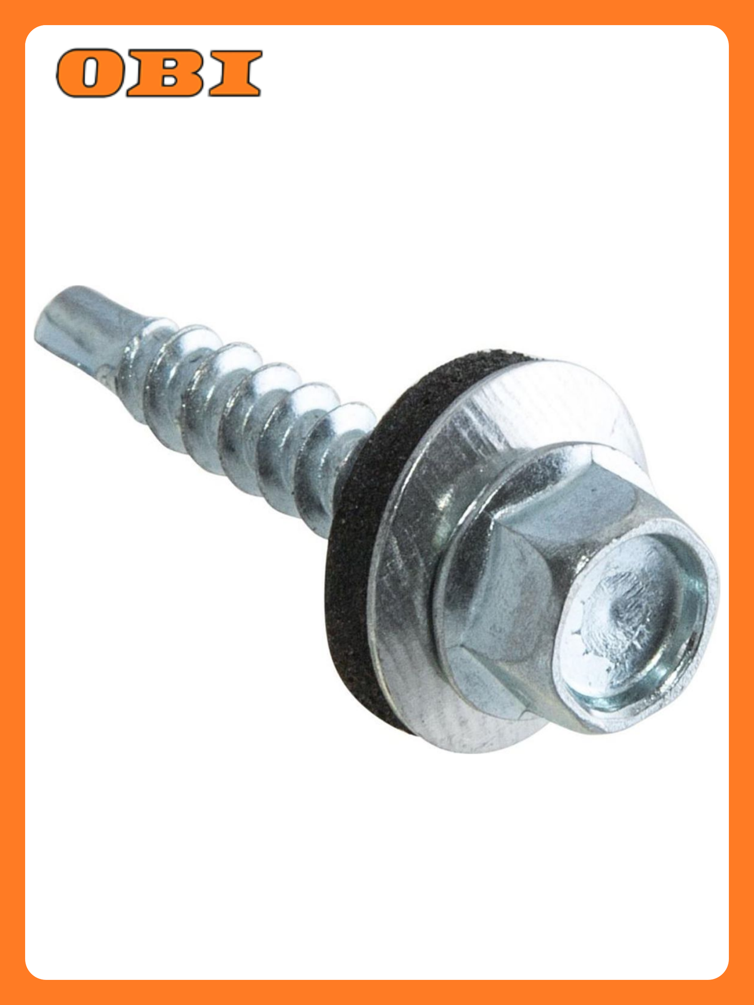 Саморезы Стройбат 5,5x25 мм шестигранные кровельные белый цинк 300 шт