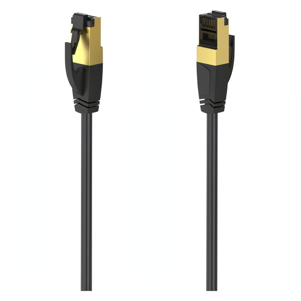 Сетевой кабель LAN Hama CAT8 патч-корд S/FTP, скорость до 40 Гбит/с, 5 м, чёрный 200694