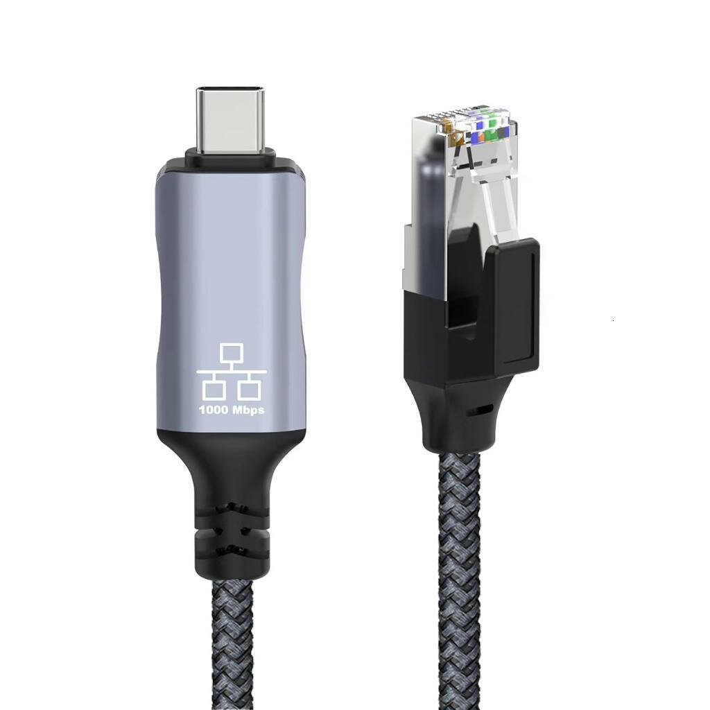 USB Type-C — RJ45 Gigabit Ethernet кабель 1.8 м