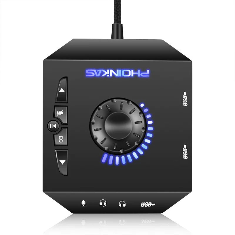 Внешняя звуковая карта Yinzhuo USB для настольных компьютеров, ноутбуков, PS4, внешний аудиоконвертер 7.1, без