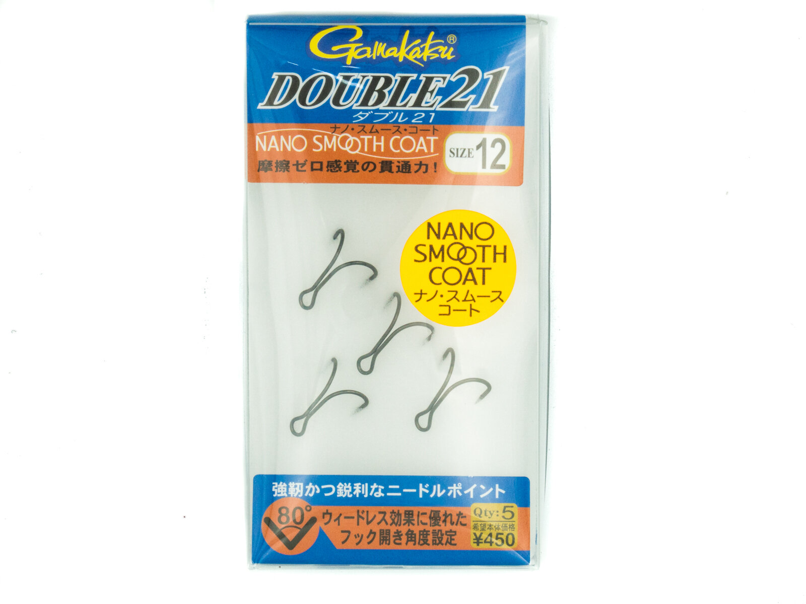 Крючки двойные для рыбалки GAMAKATSU DOUBLE 21 (NSB), размер #12