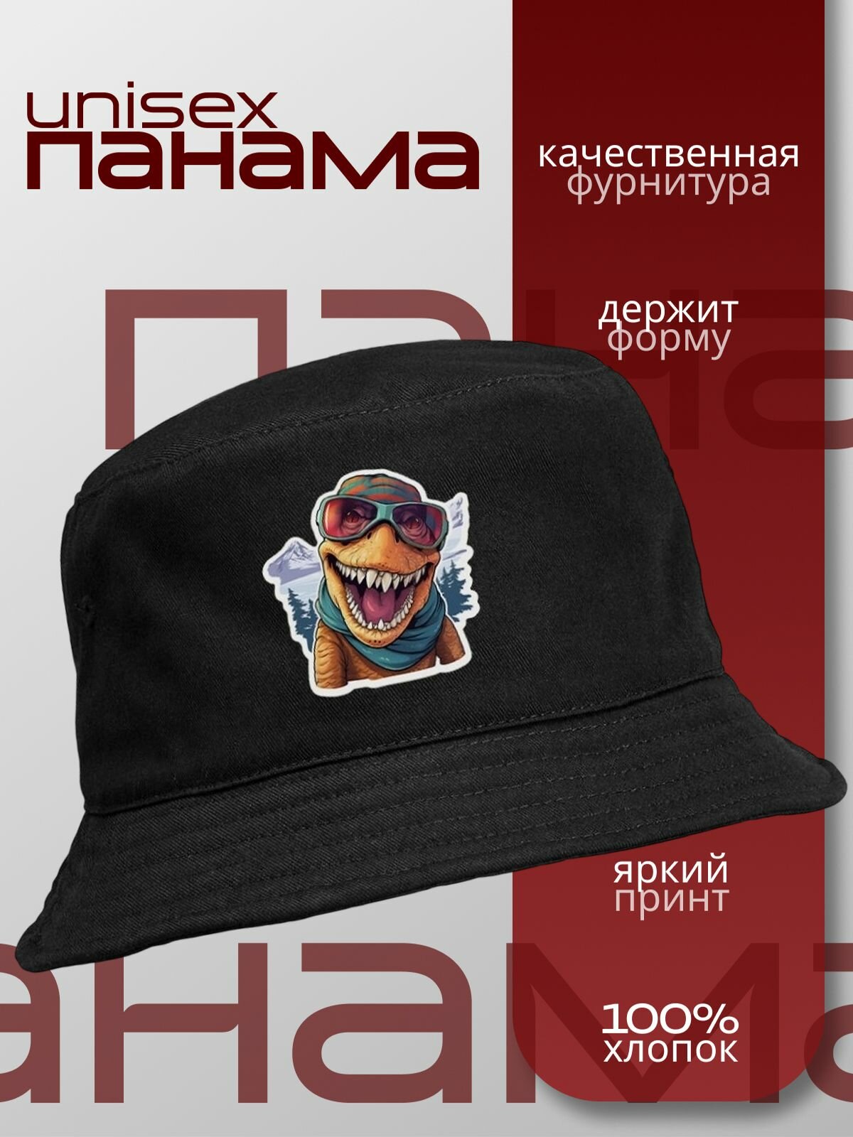 Панама Горнолыжный спорт черная №2