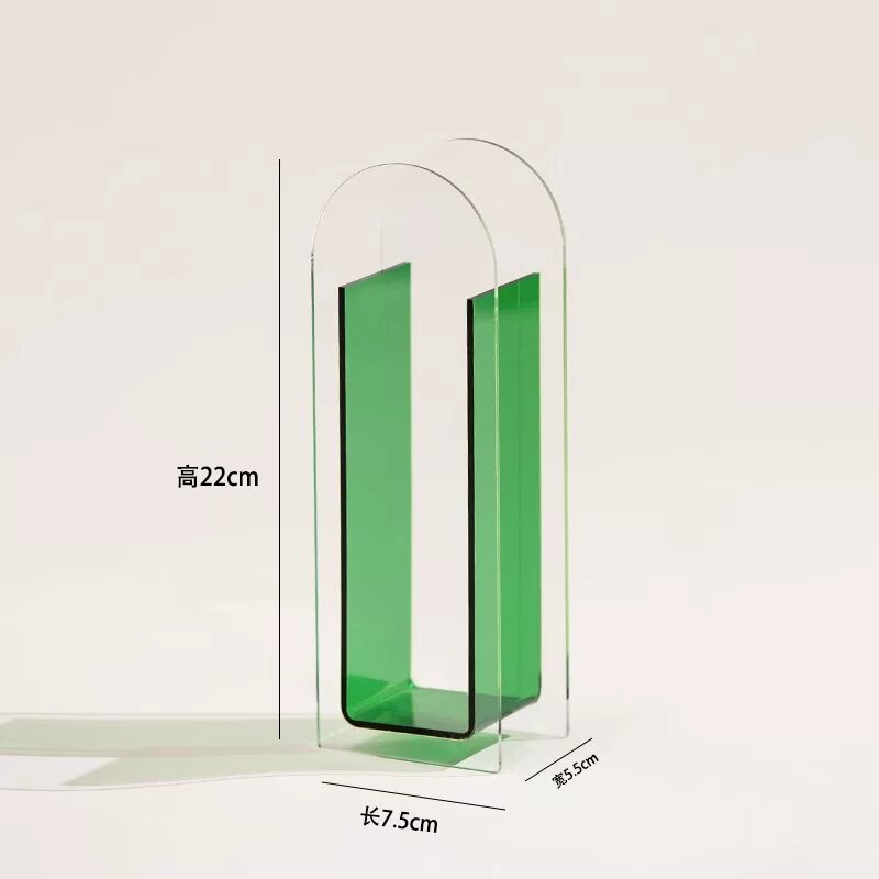 Акриловые вазы для декора гостиной, для цветочных композиций, для выращивания растений в воде, элитные, в стиле лёгкой