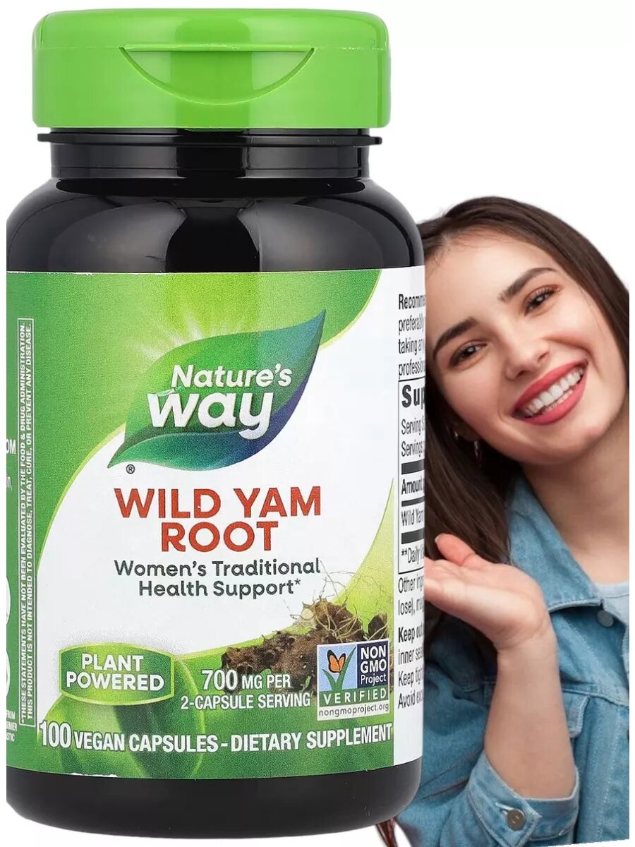 Дикий ямс бад iherb wild yam root витамины для женщин сша
