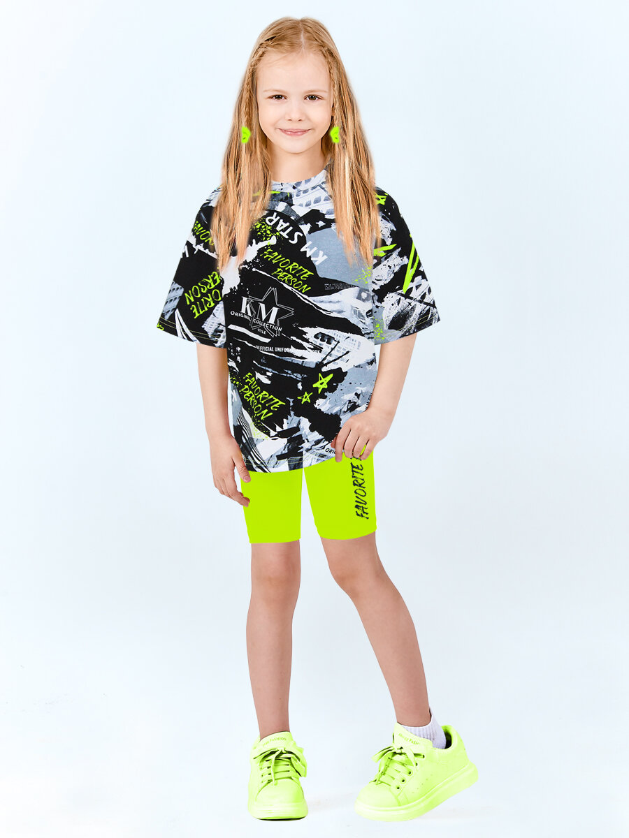 Комплект одежды с велосипедками детский летний