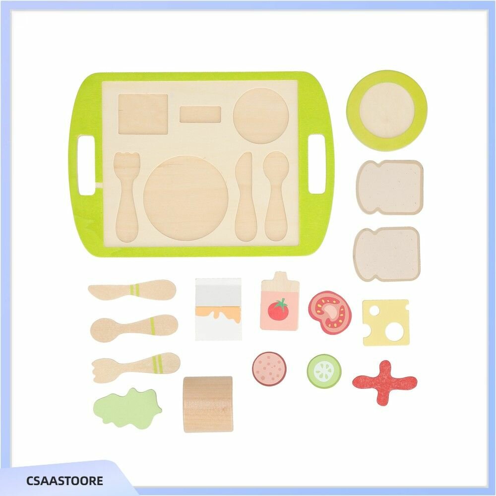 Деревянный кухонный набор, головоломка, ролевая игра