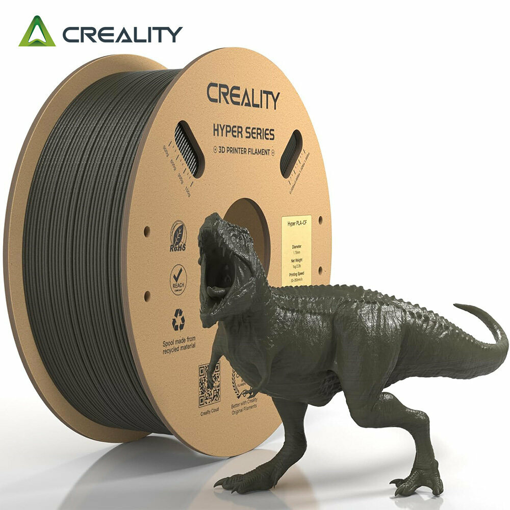 Нить для 3D-печати Creality Hyper PLA-CF Grayish Yellow, 1 кг, 1.75 мм