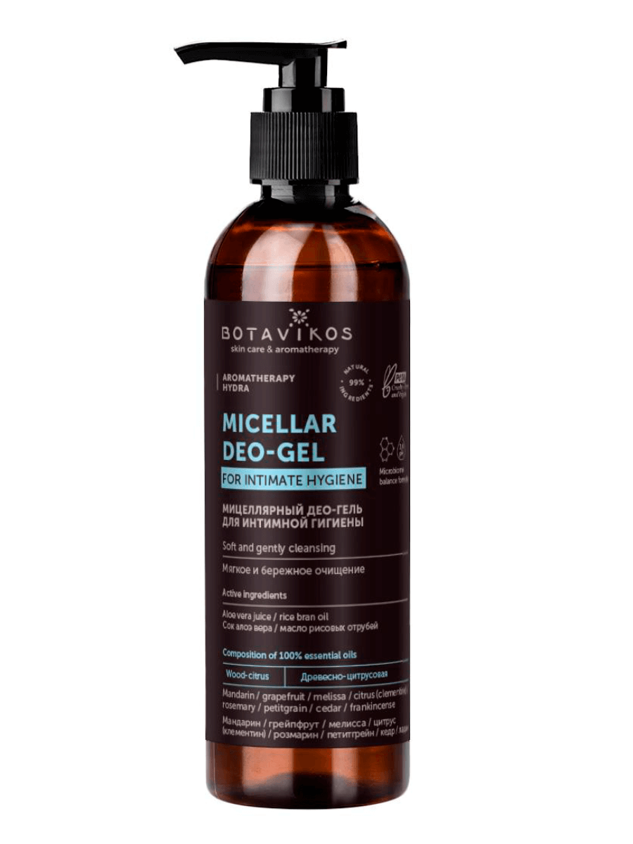 Мицеллярный део-гель для интимной гигиены, 200 мл, BOTAVIKOS