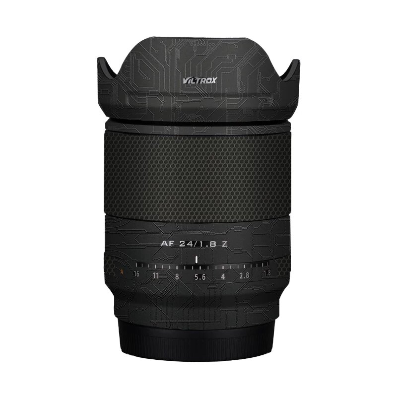 Weizhoushi черная наклейка с узором «цепь» для объектива Nikon 24mm f/1.8, защитная пленка